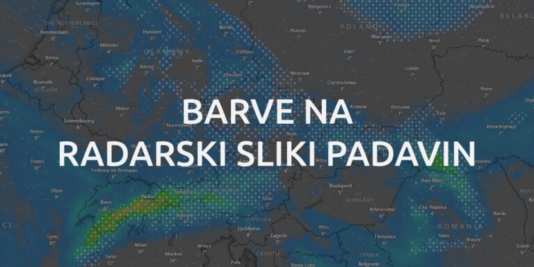 Radarska Slika Padavin - Animacija in vreme v živo!
