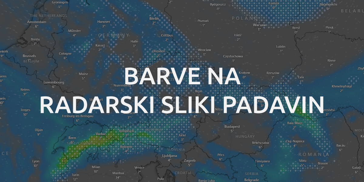 Radarska Slika Padavin - Animacija in vreme v živo!
